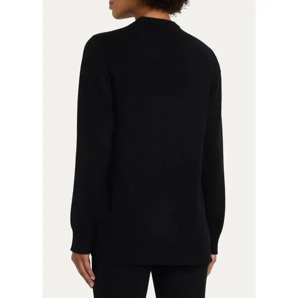 TOTEME Asymmetric Wool-cashmere Knit Sweater