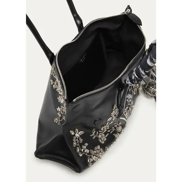 Alexander McQueen Manta Ott 2.0 Beaded Leather Shoulder Bag