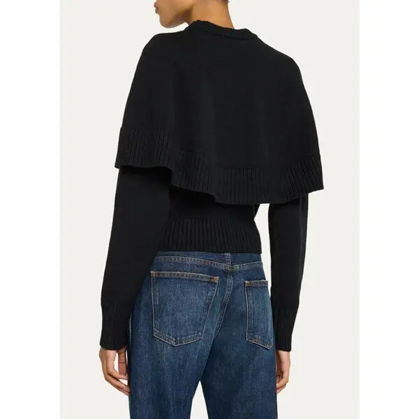 Ronny Kobo Evian Layered Cape Sweater