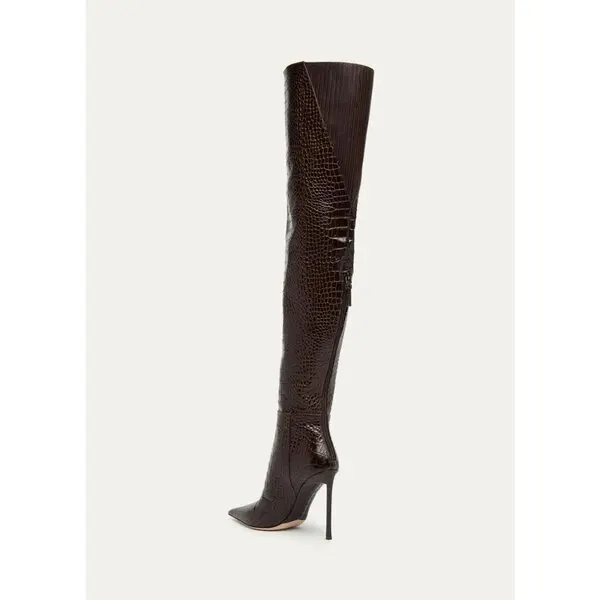 TOM FORD Vertigo 105mm Croc-embossed Leather Boots