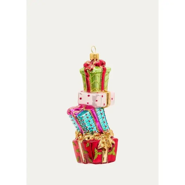 JOHN HURAS Stack Of Presents Ornat