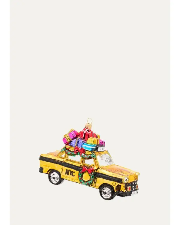 JOHN HURAS Nyc Taxi With Presents Ornat