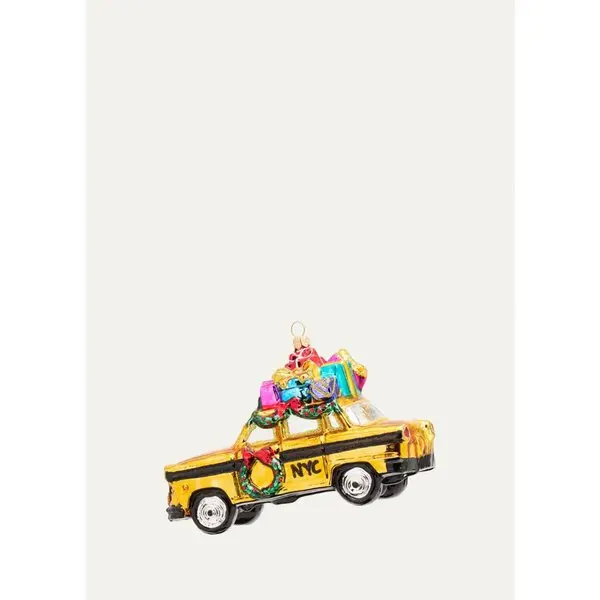JOHN HURAS Nyc Taxi With Presents Ornat