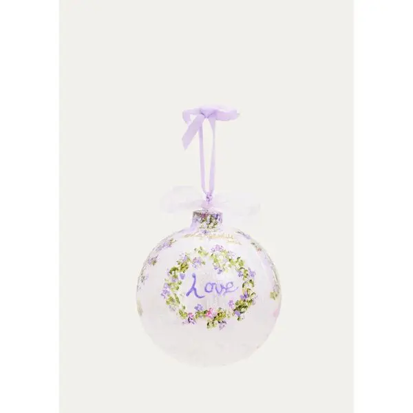 NANCY GEORGE-MICHALSON Wedding Dance Glass Sphere Ornat