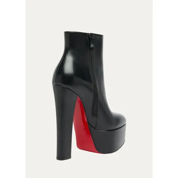 CHRISTIAN LOUBOUTIN 150mm Jenna Leather Platform Booties