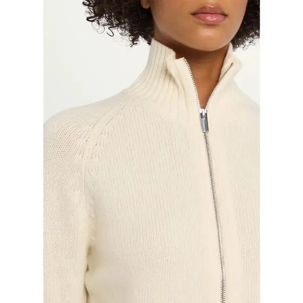 Theory Raglan-sleeve Zip Wool Knit Cardigan