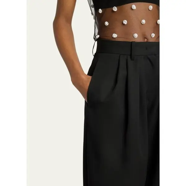 Isabel Marant Étoile Janice Pleated Wool Pants