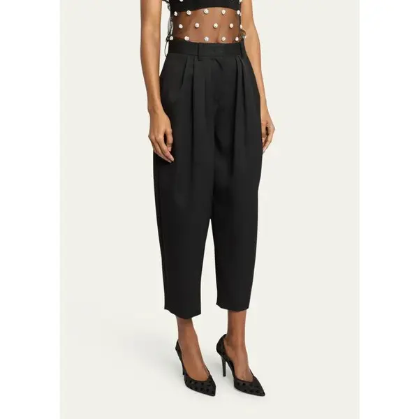 Isabel Marant Étoile Janice Pleated Wool Pants