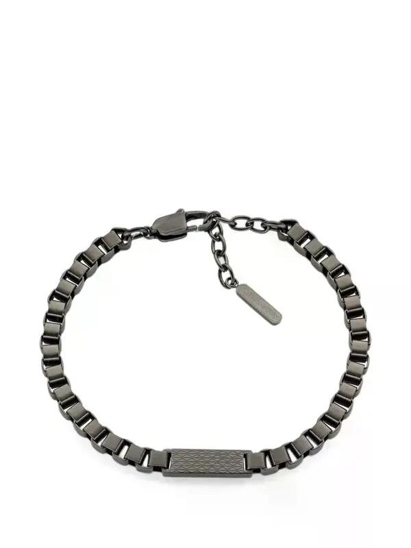 ASTON MARTIN Logo-engraved Chain-link Bracelet - Grey