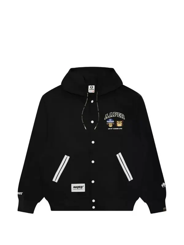 AAPE BY *A BATHING APE Aaper Embroidered Hooded Jacket - Red
