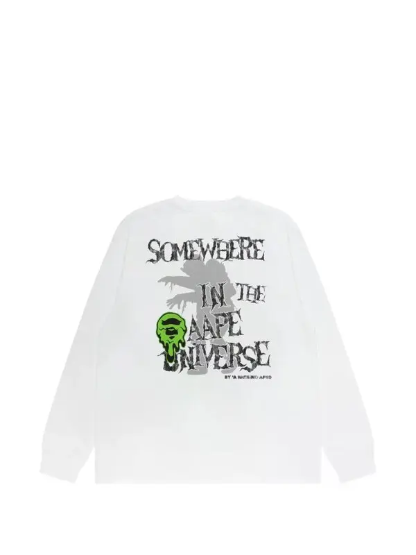 AAPE BY *A BATHING APE Aapeunvs Graphic-print Long-sleeve T-shirt