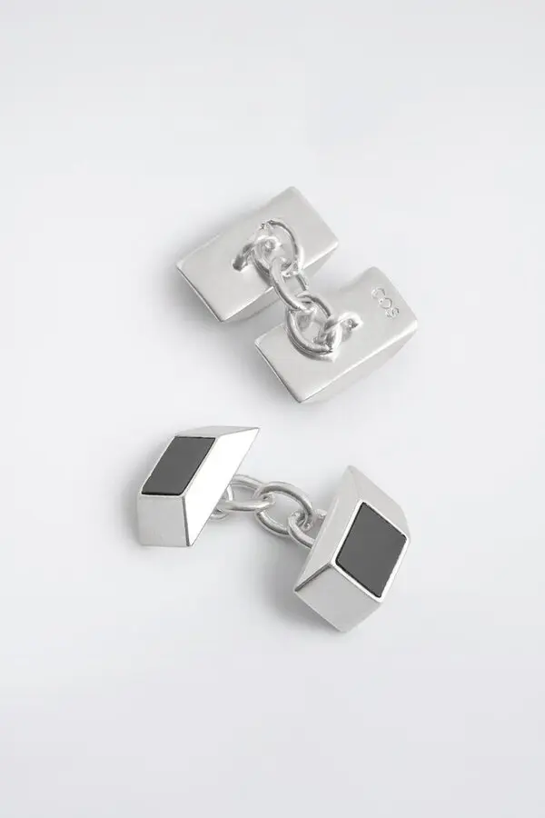 Cos Faceted Agate Cufflinks