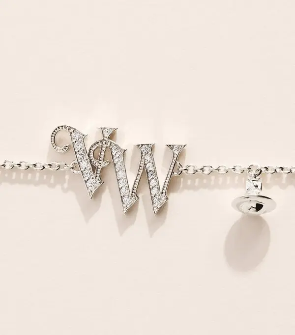 VIVIENNE WESTWOOD Crystal-embellished Vw Bracelet