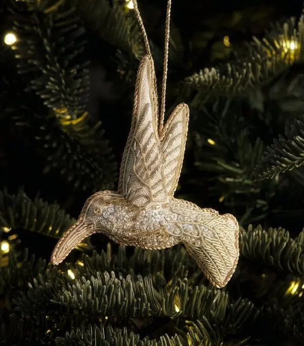 KATIE LARMOUR Beaded Hummingbird Tree Decoration