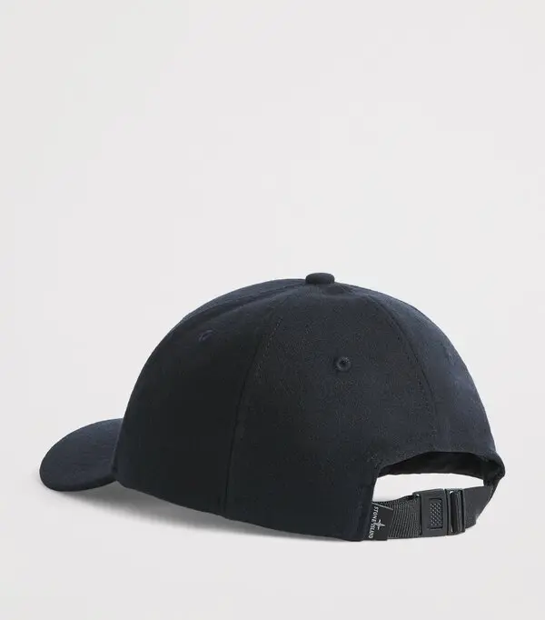 Stone Island Virgin Wool-blend Compass Baseball Cap