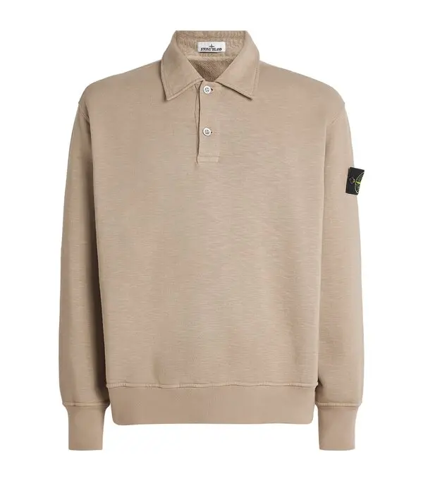 Stone Island Cotton Polo Sweater