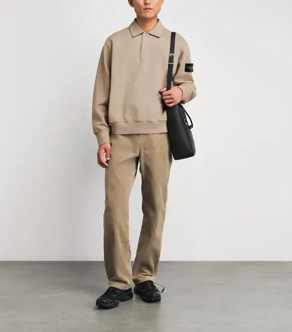 Stone Island Cotton Polo Sweater