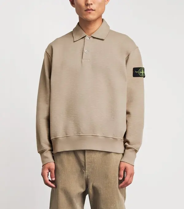 Stone Island Cotton Polo Sweater