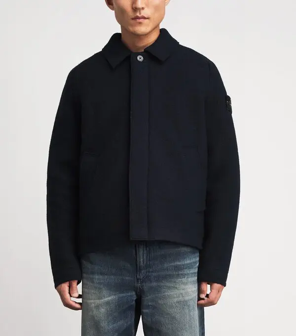 Stone Island Virgin Wool Cardigan