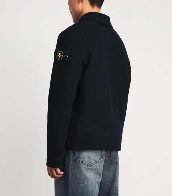 Stone Island Virgin Wool Cardigan