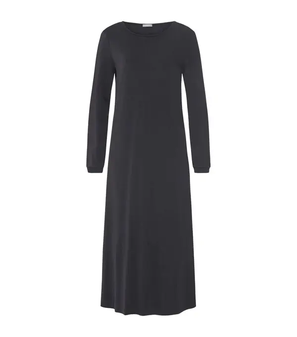 Hanro Cotton Long-sleeve Nightdress