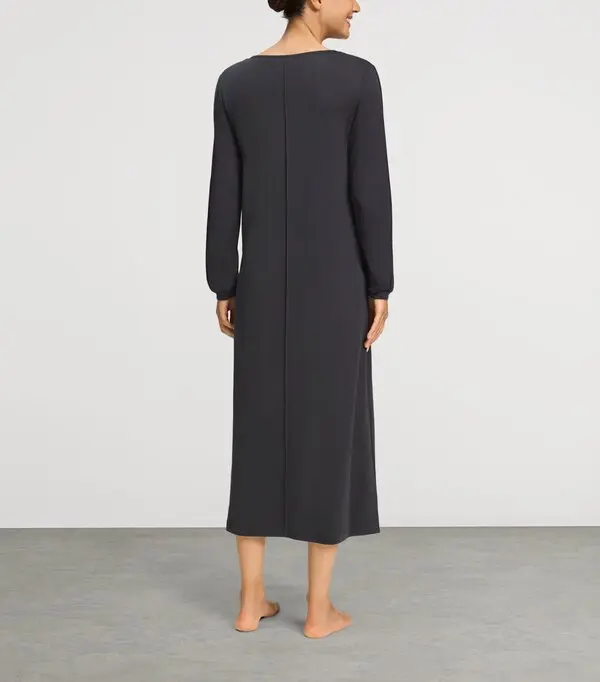 Hanro Cotton Long-sleeve Nightdress