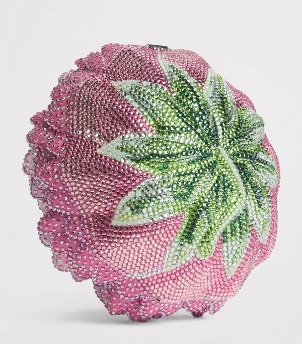 Judith Leiber Crystal-embellished Peony Clutch Bag - Pink