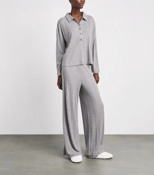 Eberjey Variegated Ribbed Pyjama Bottoms