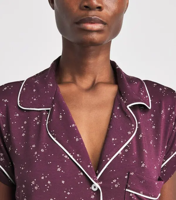 Eberjey Star Print Frida Short Pyjama Set - Purple