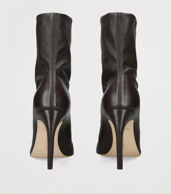 Victoria Beckham Leather Harlow Heeled Boots 100