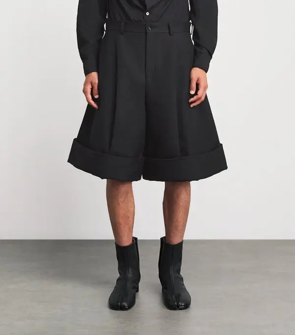 Comme Des Garçons Cotton Wide-leg Shorts