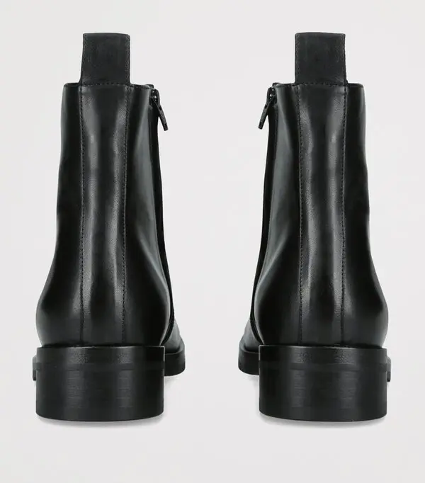 Studio Nicholson Leather Square-toe Ankle Boots