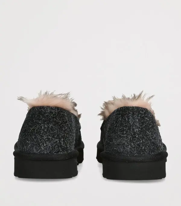 UGG Textured Suede Ellis Loafers - Black