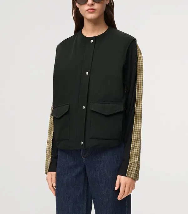Loewe Technical Shearling-collar Gilet
