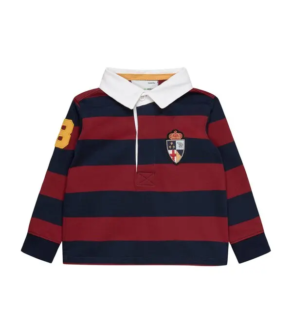 Trotters Cotton Nicholas Rugby Shirt - Red