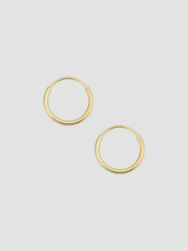 ORADINA 14k Easy Day Petite Hoops