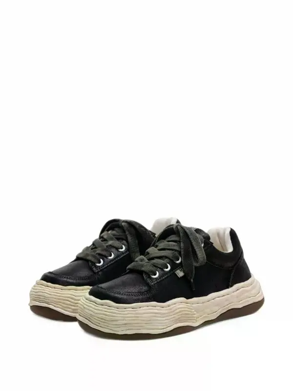 Mihara Yasuhiro Oliver Og Sole Waxed Low-top Sneakers
