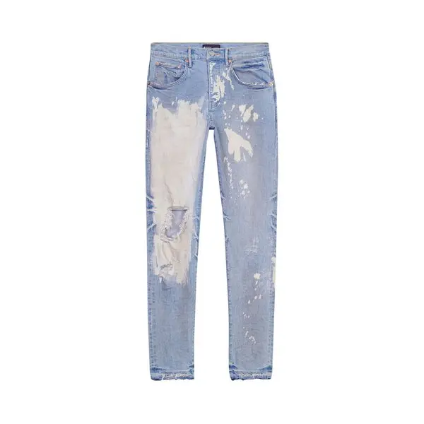 PURPLE BRAND Bleach Blowout Jeans 'indigo