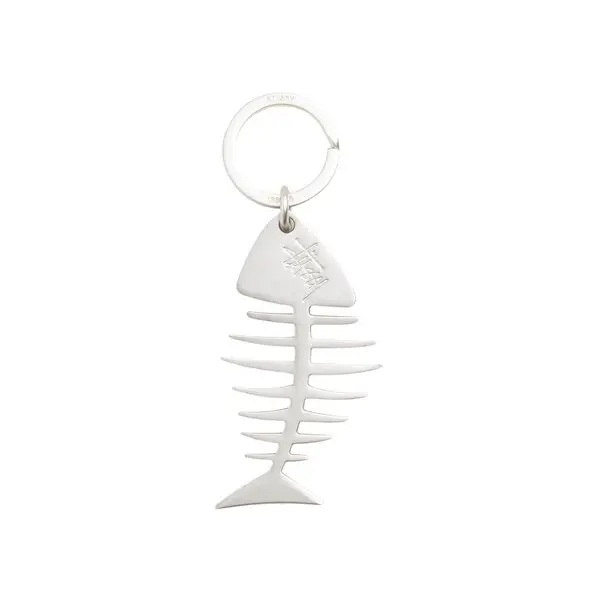 StÜssy Fishbone Keychain - Silver