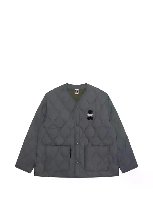 AAPE BY *A BATHING APE X Alpha Quilted Down Jacket - Grey