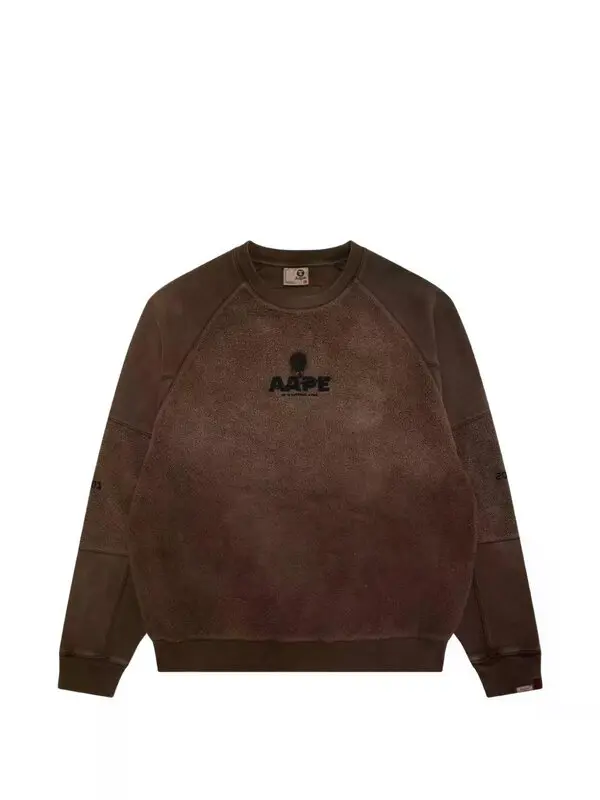 AAPE BY *A BATHING APE Aapeunvs Moonface Sweater - Grey