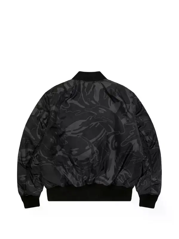 AAPE BY *A BATHING APE X Alpha Embroidered Reversible Jacket