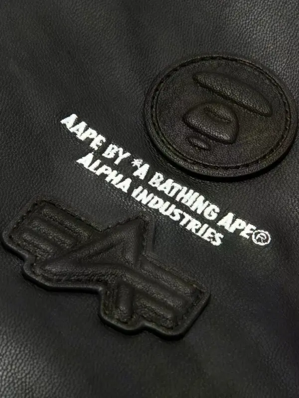 AAPE BY *A BATHING APE X Alpha Embroidered Reversible Jacket