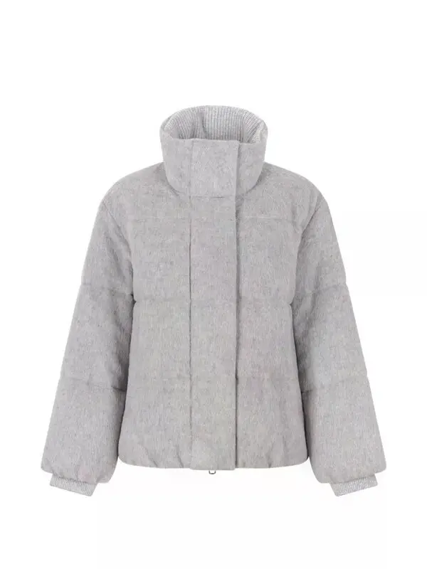 DUNO Diana C Quilted High-neck Jacket - Grey
