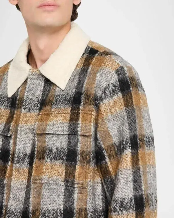 Simkhai Apos;s Ford Brushed Plaid Trucker Jacket