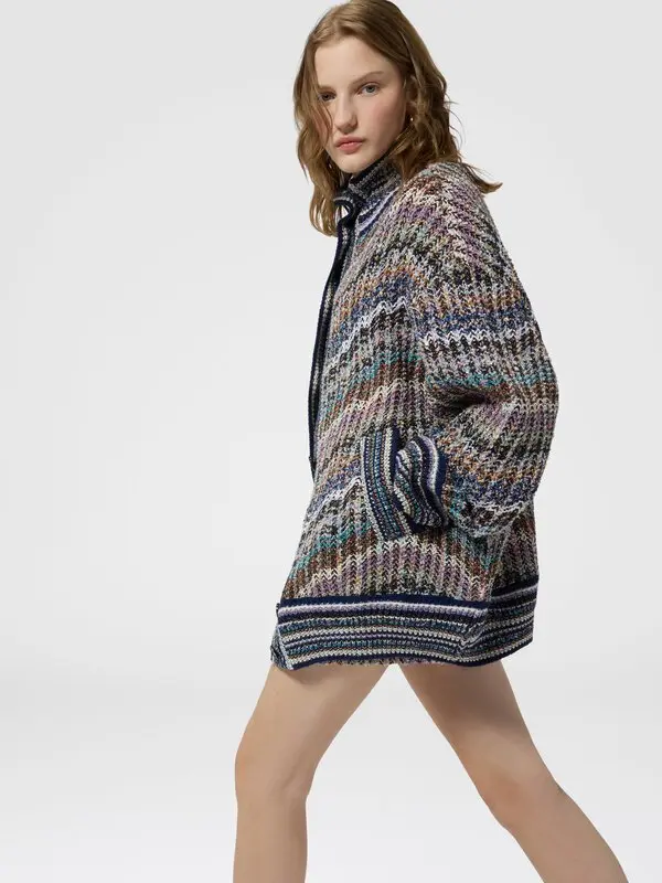 Missoni Oversized Cardigan With Sequin Applications