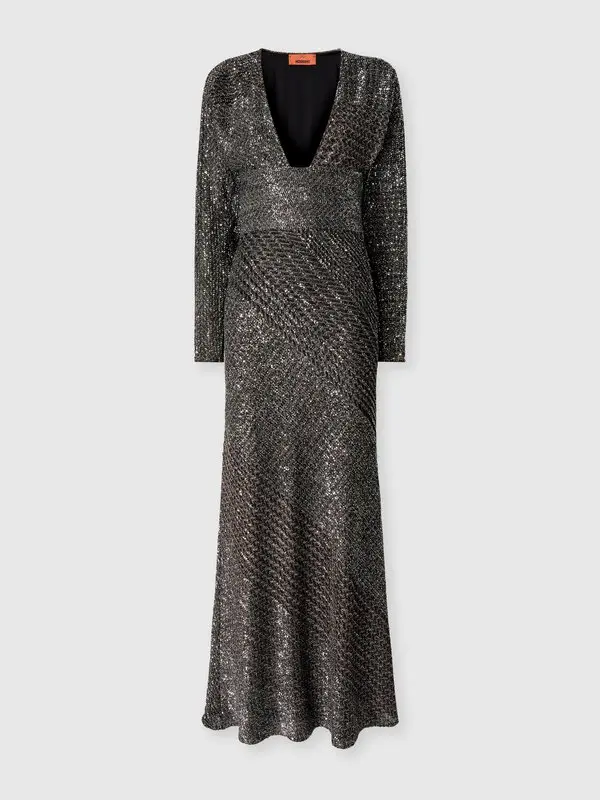 Missoni Long Dress With Sequins - Multicoloured