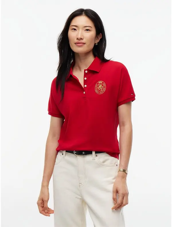 Tommy Hilfiger Regular Fit Embroidered Crest Polo