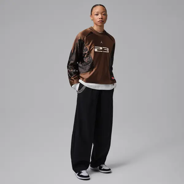 JORDAN Brooklyn Long-sleeve Jersey - Brown