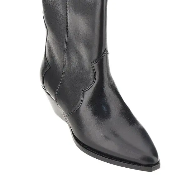 Isabel Marant Étoile Denvee' Leather Boots - Black